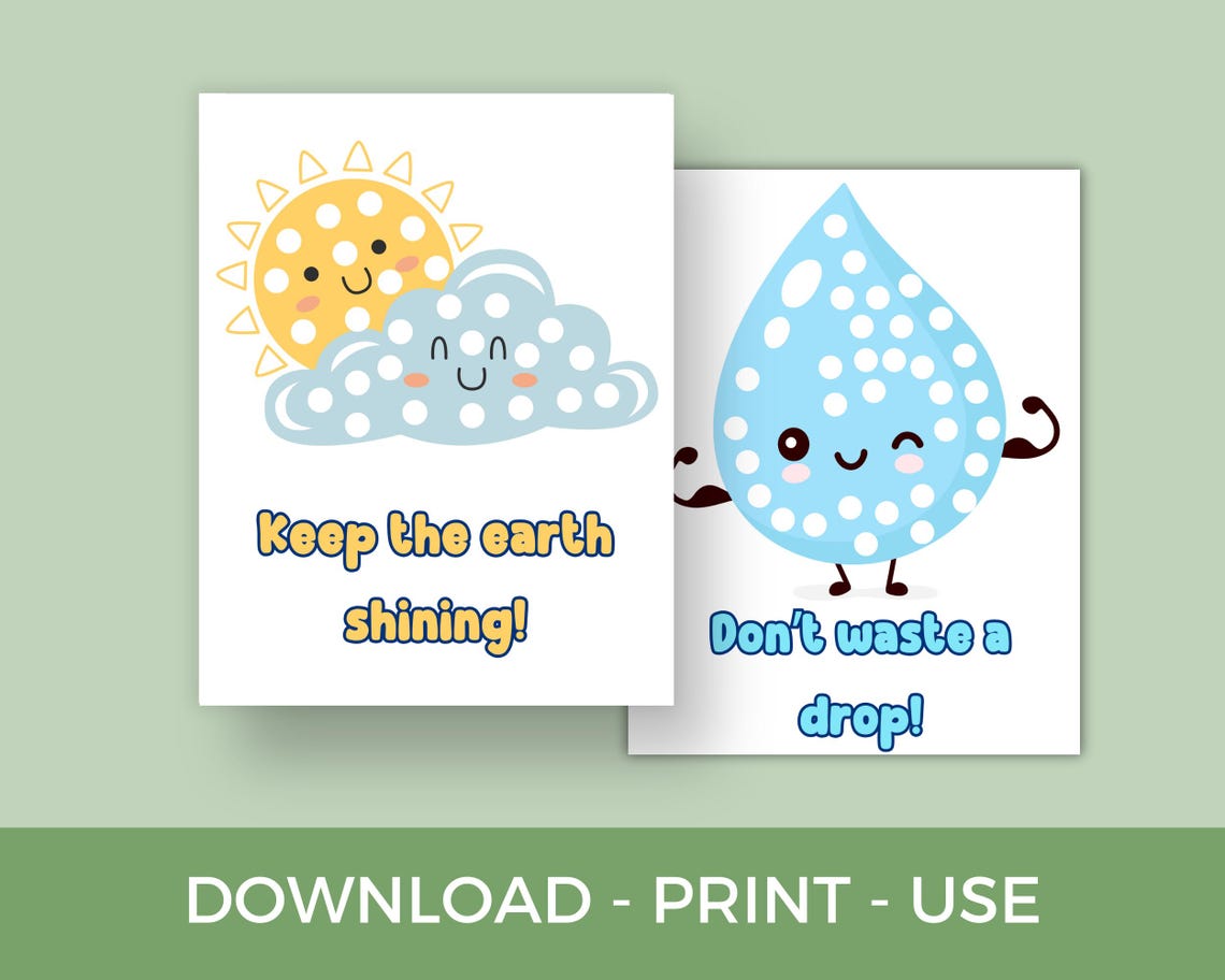 Earth Day Do-a-dot Activity Printable, Dot Marker Activity for ...
