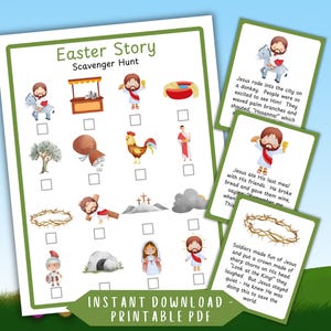 Printable Easter Scavenger Hunt for Kids, Sunday School Easter ...