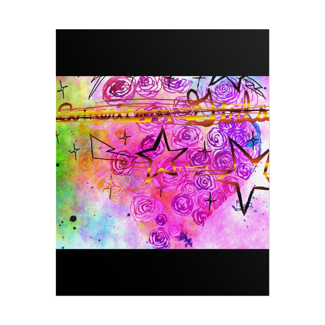 Vibrant Rolled Posters for Home Decor, Colorful Wall Art, Unique Gift ...