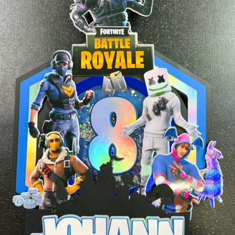 Fortnight Cake Topper - Etsy