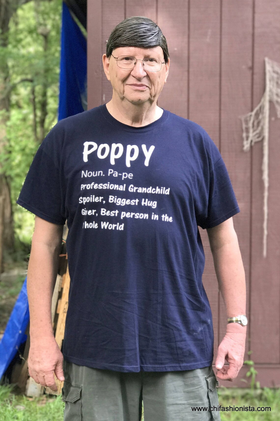 Poppy Shirt/ Grandparent's Shirt/ Grandpa Shirt/ Father's Day Gift ...