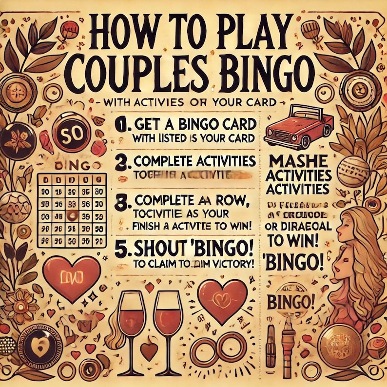 Printable Bingo Cards to Spark Romance and Connection - Etsy