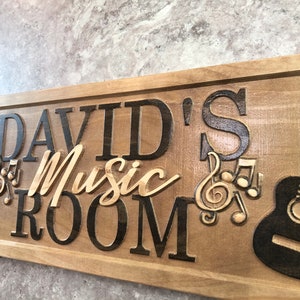 Personalized Music Room Sign Custom Studio Sign Acoustic | Etsy