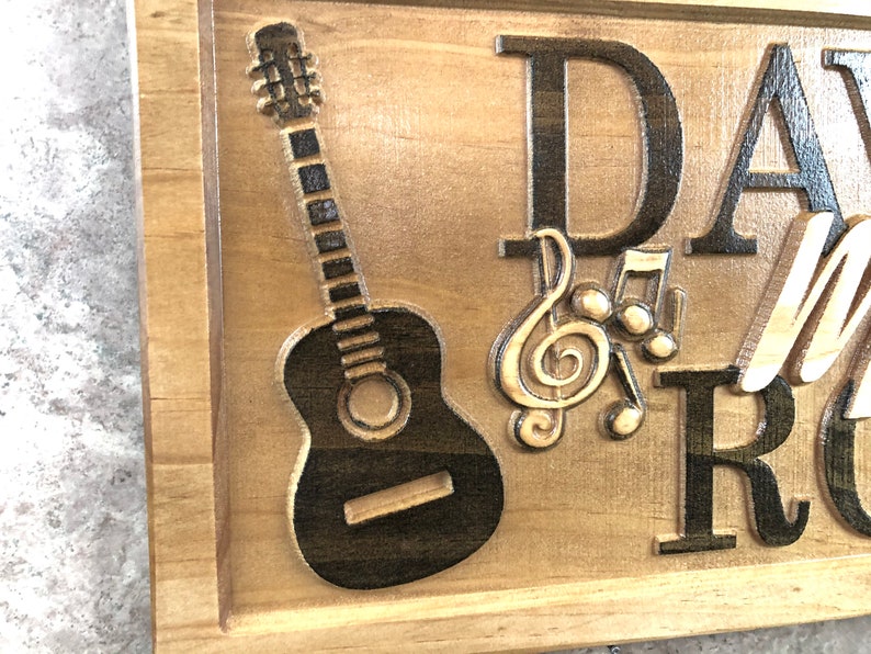 Personalized Music Room Sign Custom Studio Sign Acoustic - Etsy