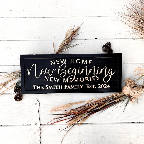 Home Established Sign - Etsy