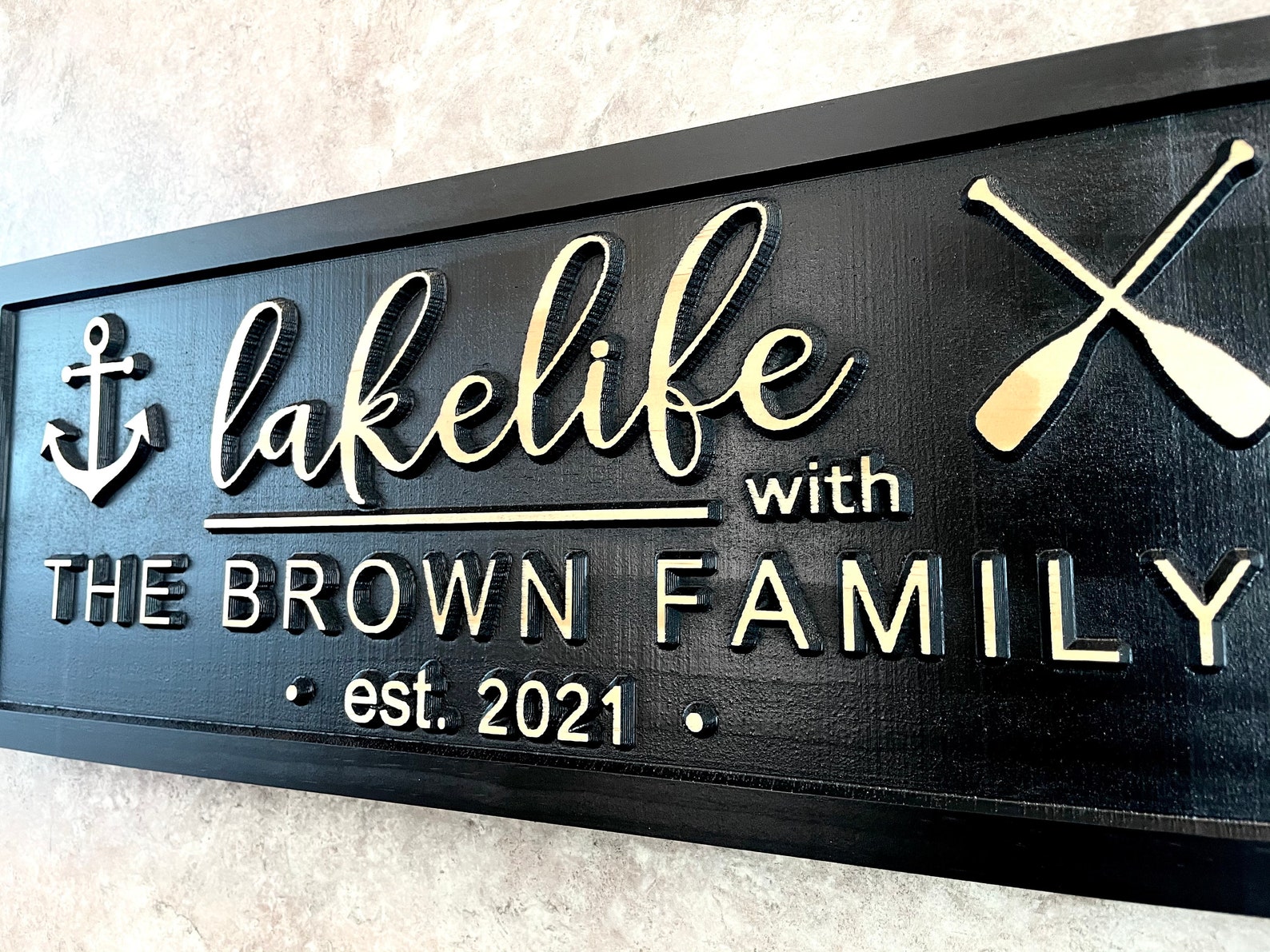 Custom Lake Life Sign Lake House Sign Decor Personalized - Etsy