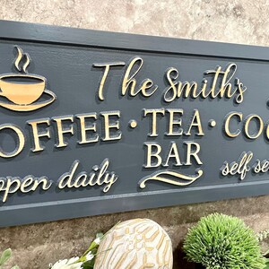 Custom Coffee Tea Cocoa Sign Coffee Bar Sign New Home Kitchen - Etsy