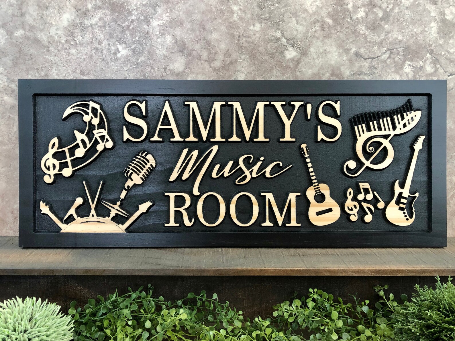 Personalized Music Room Sign Custom Music Studio Signs - Etsy