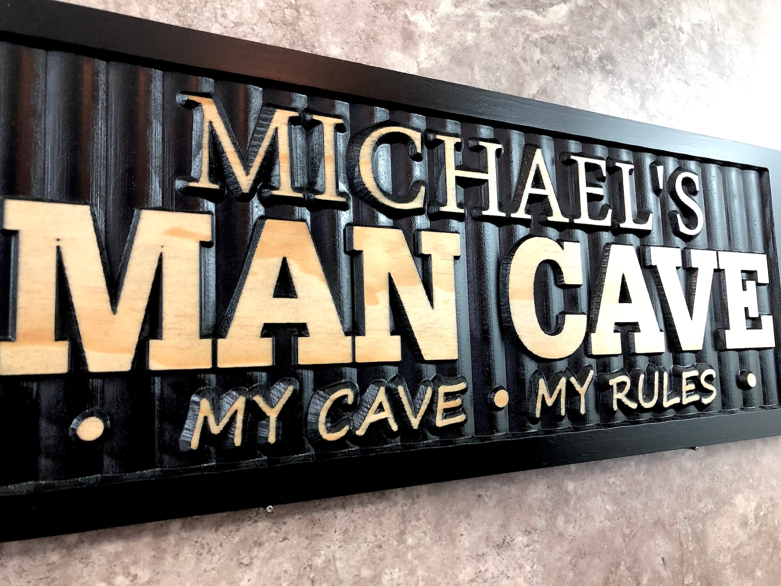 Personalized Man Cave Sign Custom Man Cave Name Sign for Bar - Etsy