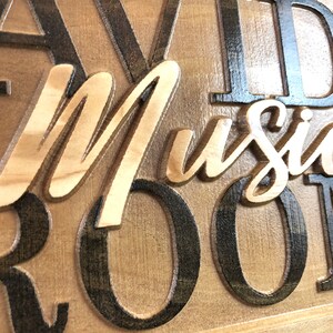 Personalized Music Room Sign Custom Studio Sign Acoustic | Etsy