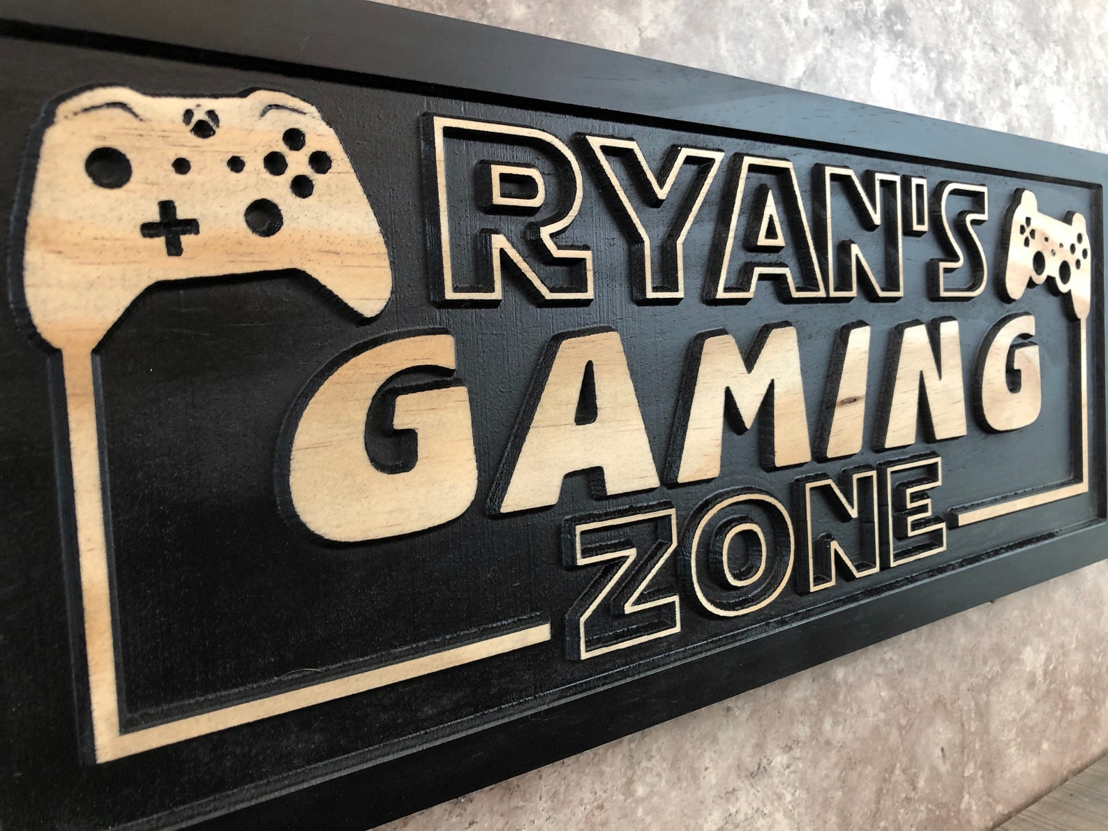 Personalized Game Room Sign Gaming Zone Name Sign Custom Game | Etsy Canada