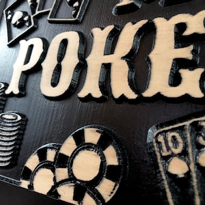 Personalized Poker Room Sign Custom Poker Game Room Name Sign for Man ...
