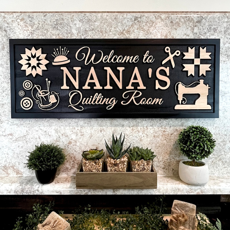 Quilt Room Sign - Etsy