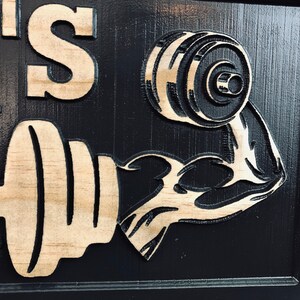 Personalized Gym Name Sign Custom Home Gym Workout Room Sign Gifts for ...