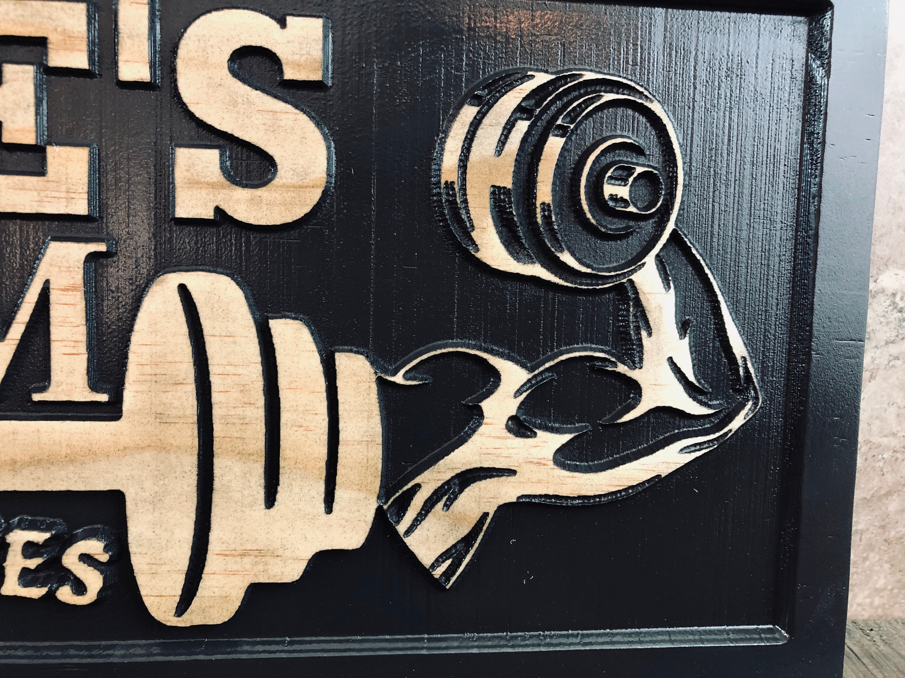 Personalized Gym Name Sign Custom Home Gym Workout Room Sign | Etsy