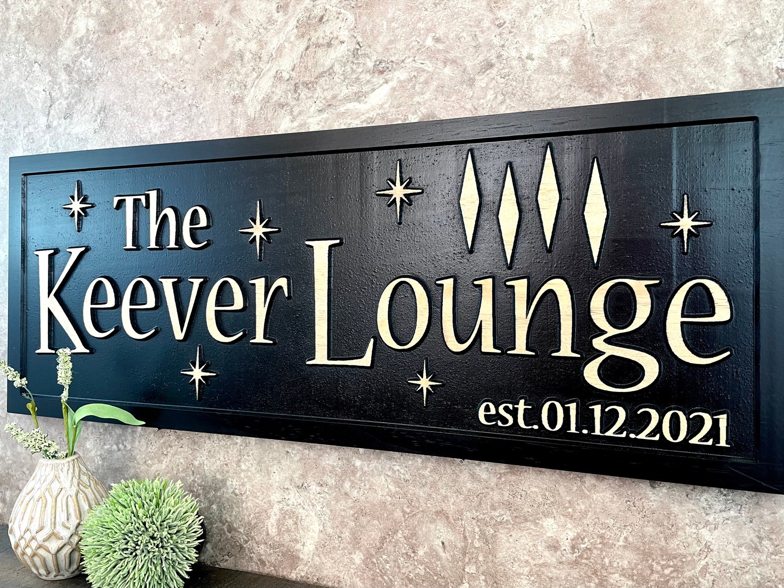 Custom Lounge Sign Retro Lounge Signs Bar Game Room Sign for - Etsy