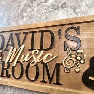 Personalized Music Room Sign Custom Studio Sign Acoustic | Etsy