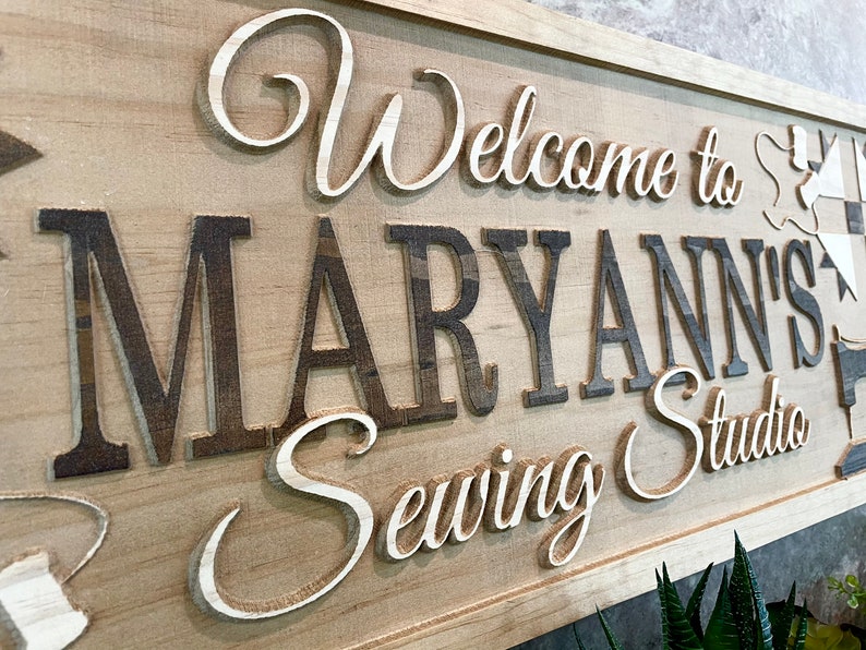 Custom Sewing Room Sign Personalized Sewing and Quilting Signs | Etsy