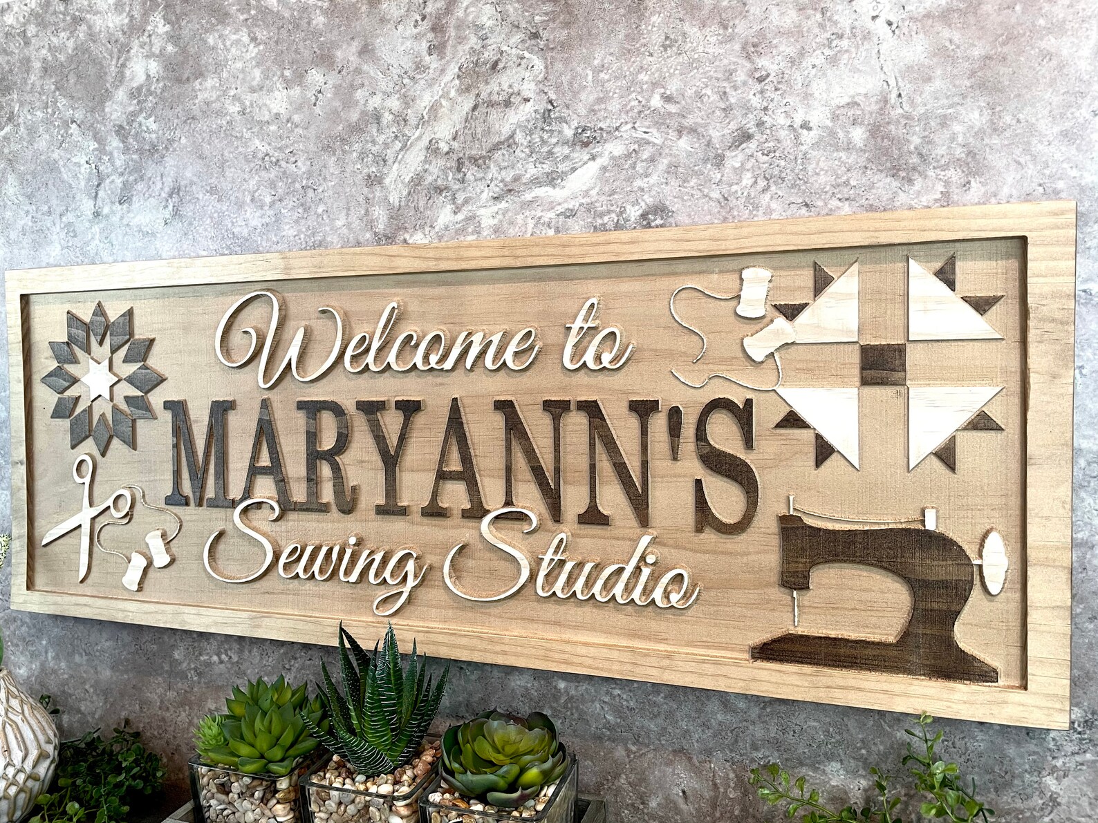 Custom Sewing Room Sign Personalized Sewing and Quilting Signs | Etsy