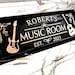 Personalized Music Room Sign Custom Studio Sign Acoustic Guitar Sign ...