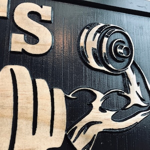 Personalized Gym Name Sign Custom Home Gym Workout Room Sign Gifts for ...