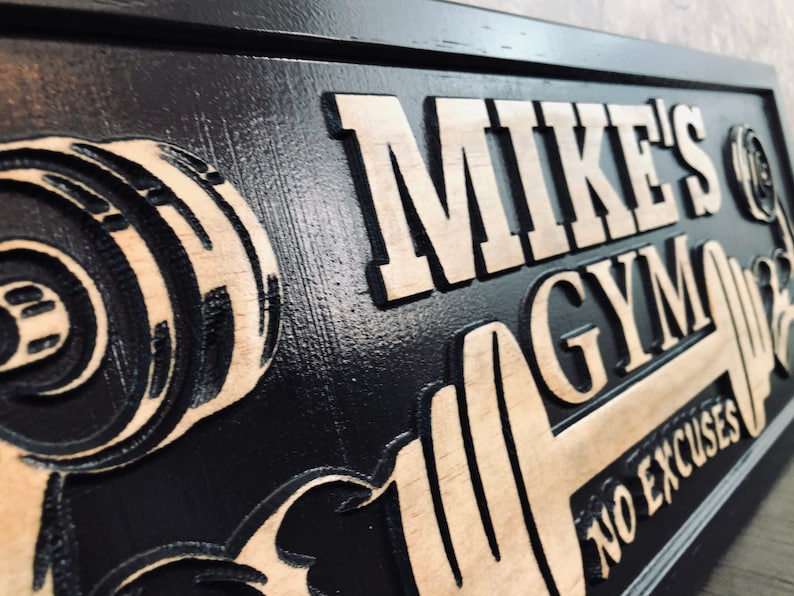 Personalized Gym Name Sign Custom Home Gym Workout Room Sign - Etsy