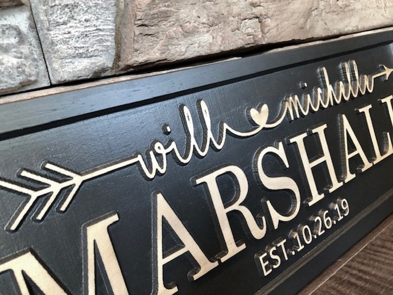 Personalized Family Name Signs Last Name Sign Custom Name Sign | Etsy
