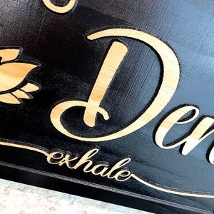 Zen Den Sign Yoga Room Sign Personalized Zen Den Sign for Meditation ...