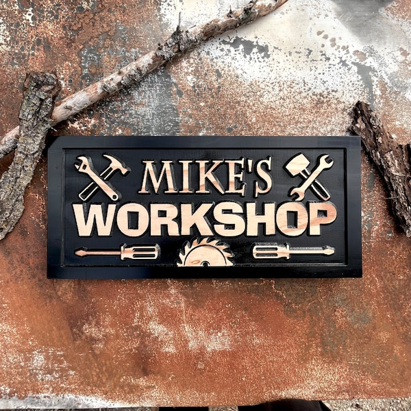 Personalized Wood Shop Signs - Etsy