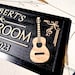 Personalized Music Room Sign Custom Studio Sign Acoustic Guitar Sign ...