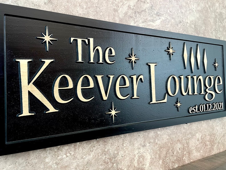 Custom Lounge Sign Retro Lounge Signs Bar Game Room Sign for - Etsy