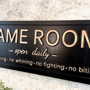 Custom Game Room Decor Family Game Room Sign Game Night Sign Arcade ...