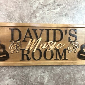Personalized Music Room Sign Custom Studio Sign Acoustic | Etsy