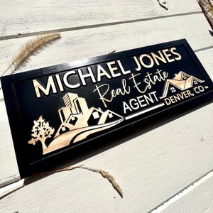 Custom Real Estate Office Sign Realtor Agent Sign Realtor - Etsy