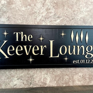 Custom Lounge Sign Retro Lounge Signs Bar Game Room Sign for - Etsy