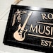 Personalized Music Room Sign Custom Studio Sign Acoustic Guitar Sign ...