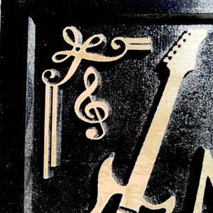 Personalized Music Room Sign, Custom Carved Acoustic Guitar Studio ...