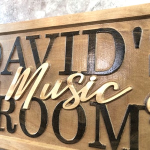 Personalized Music Room Sign Custom Studio Sign Acoustic | Etsy