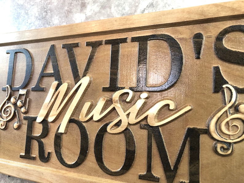 Personalized Music Room Sign Custom Studio Sign Acoustic - Etsy