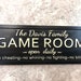Personalized Game Room Sign Custom Family Game Room Sign Last - Etsy Canada