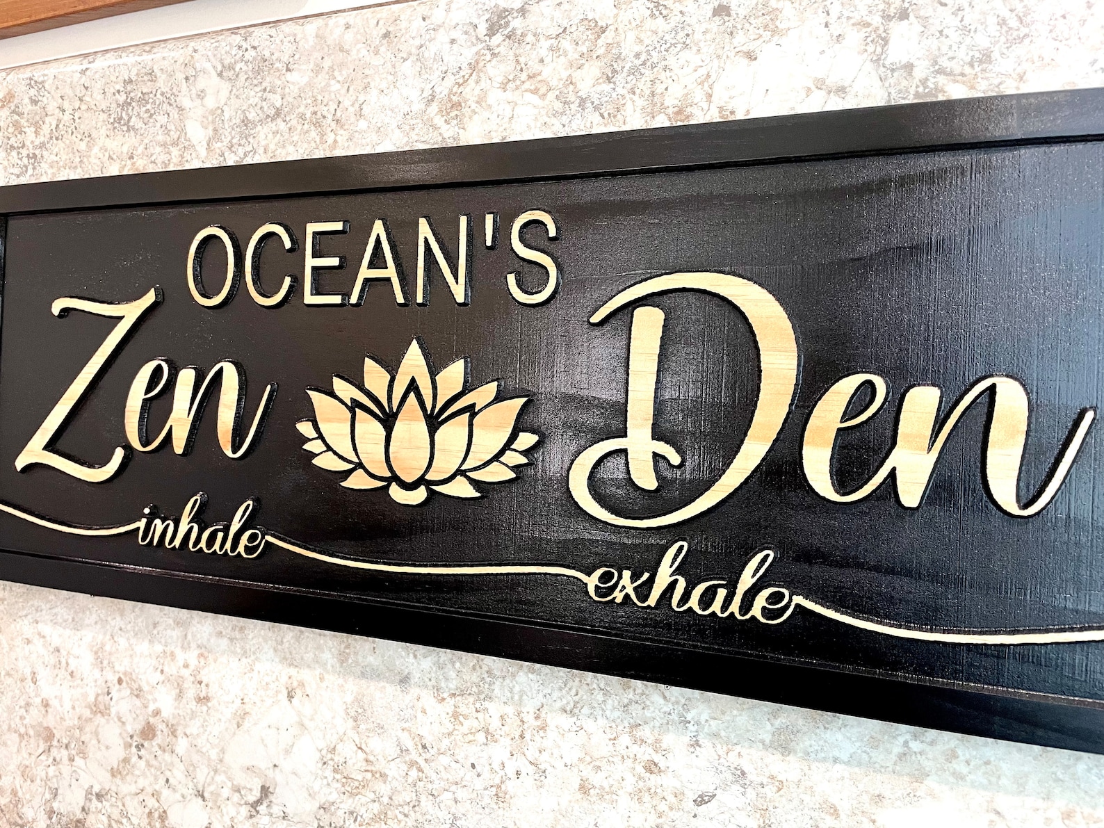 Zen Den Sign Yoga Room Sign Personalized Zen Den Sign for - Etsy