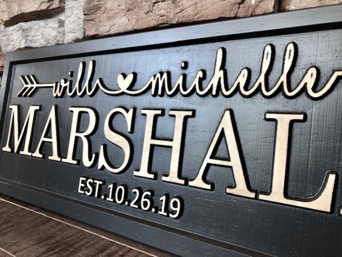 Personalized Family Name Signs Last Name Sign Custom Name Sign - Etsy