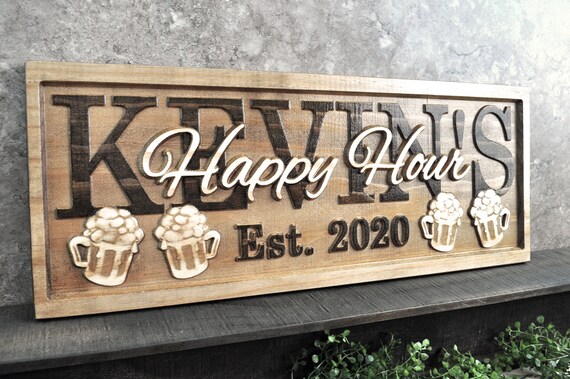 Custom Bar name Signs Personalized Bar Sign Birthday gift for | Etsy