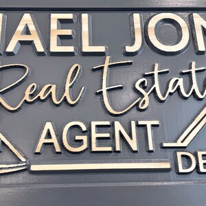 Custom Real Estate Office Sign Realtor Agent Sign Realtor - Etsy