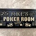Personalized Poker Room Sign Custom Poker Game Room Name Sign for Man ...
