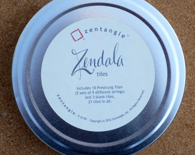 Zendala Round Zentangle Tiles - Etsy