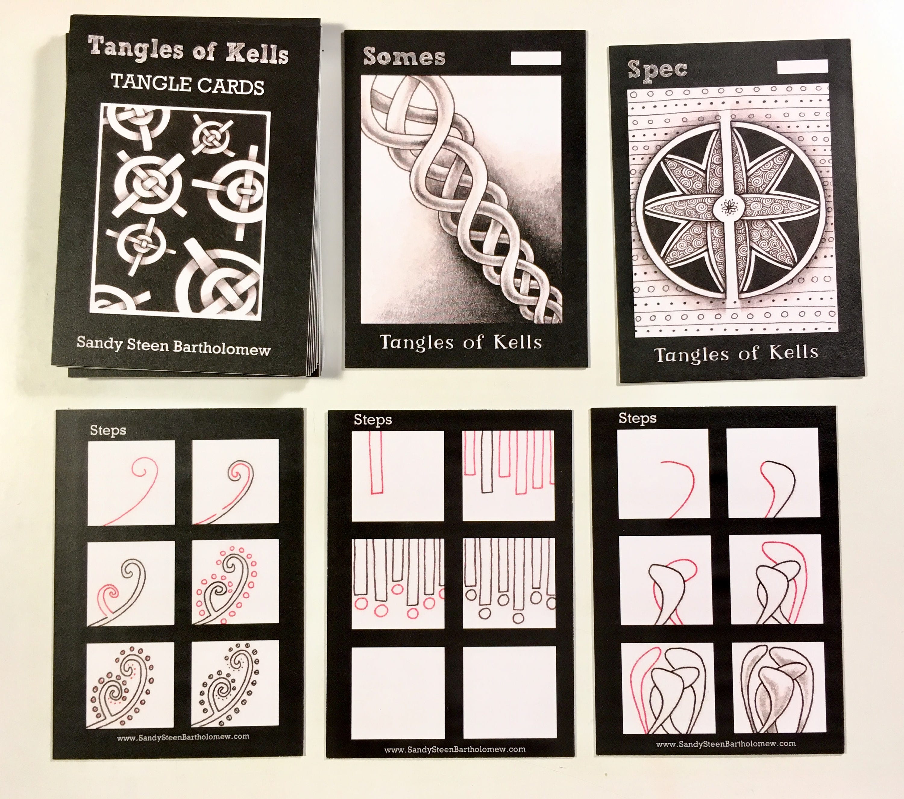 Tangle Cards Tangles of Kells Card Pack - Etsy