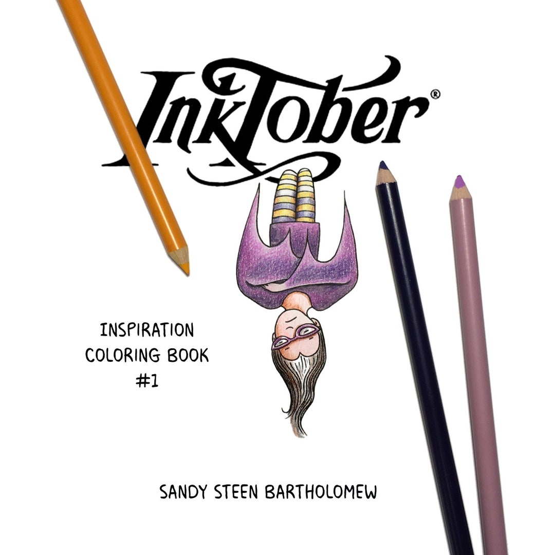 PDF - Inspiration Coloring Book #1 - Inktober - Etsy