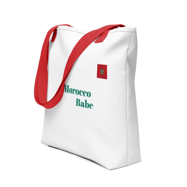 Morocco Babe Aesthetic Tote Bag - Moroccan Flag Y2K Canvas Bag ...