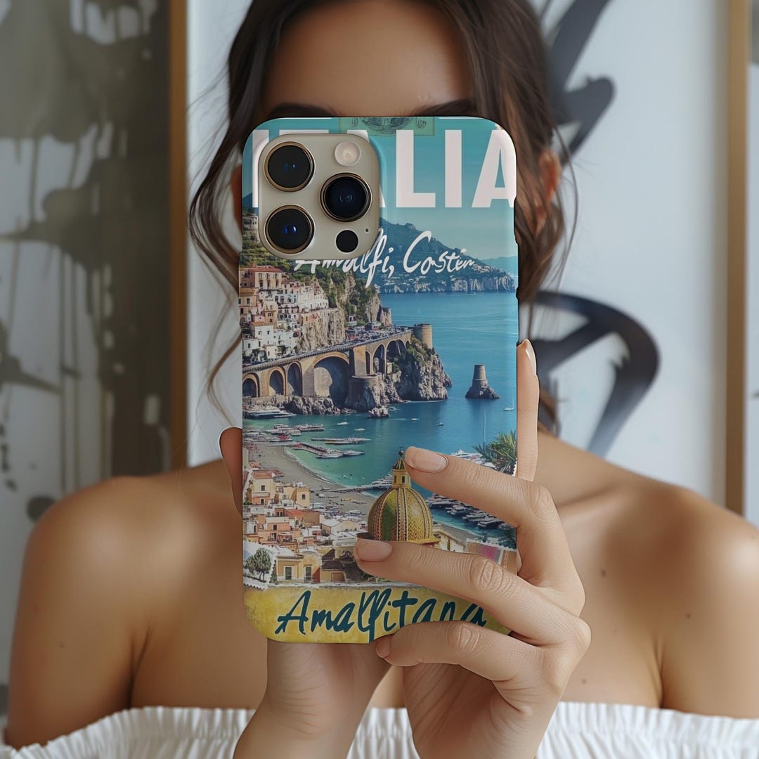 European Coastal Aesthetic Phone Case, Italian Amalfi Coast Mag-safe ...